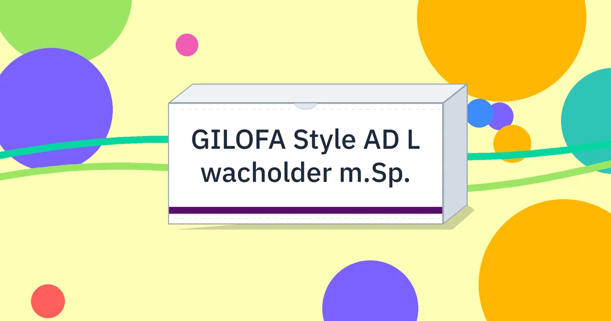 Symbolbild: Packung mit der Aufschrift GILOFA Style AD L wacholder m.Sp. (PZN 16727543) – Verfügbarkeit und Bezug in Apotheken in Frankfurt am Main