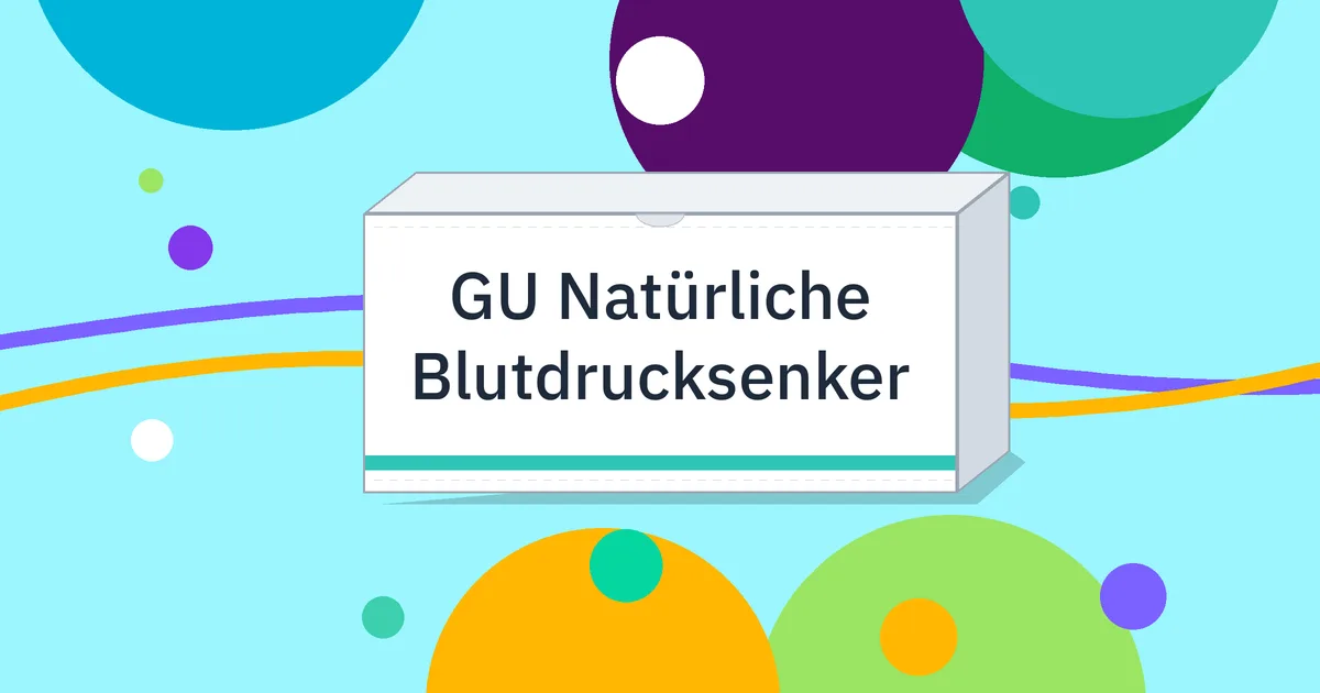 Symbolbild: Packung mit der Aufschrift GU Natürliche Blutdrucksenker (PZN 17538086) – Verfügbarkeit und Bezug in Apotheken in Frankfurt am Main