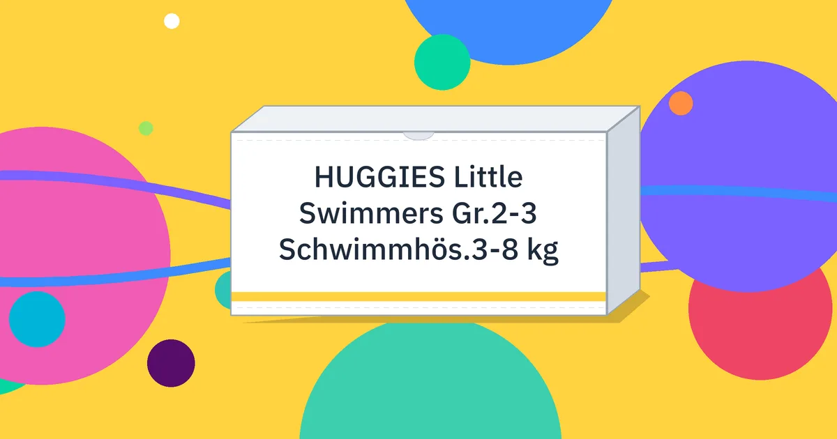 Symbolbild: Packung mit der Aufschrift HUGGIES Little Swimmers Gr.2-3 Schwimmhös.3-8 kg (PZN 14361090) – Verfügbarkeit und Bezug in Apotheken in Frankfurt am Main