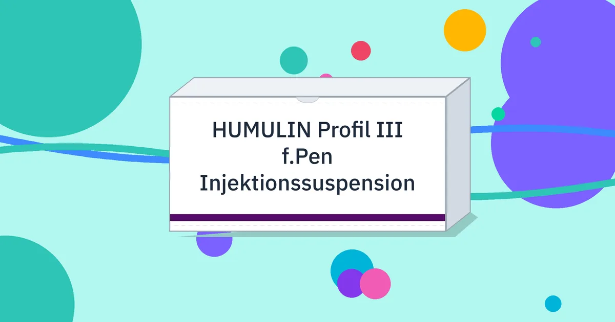 Symbolbild: Packung mit der Aufschrift HUMULIN Profil III f.Pen Injektionssuspension (PZN 06577114) – Verfügbarkeit und Bezug in Apotheken in Frankfurt am Main