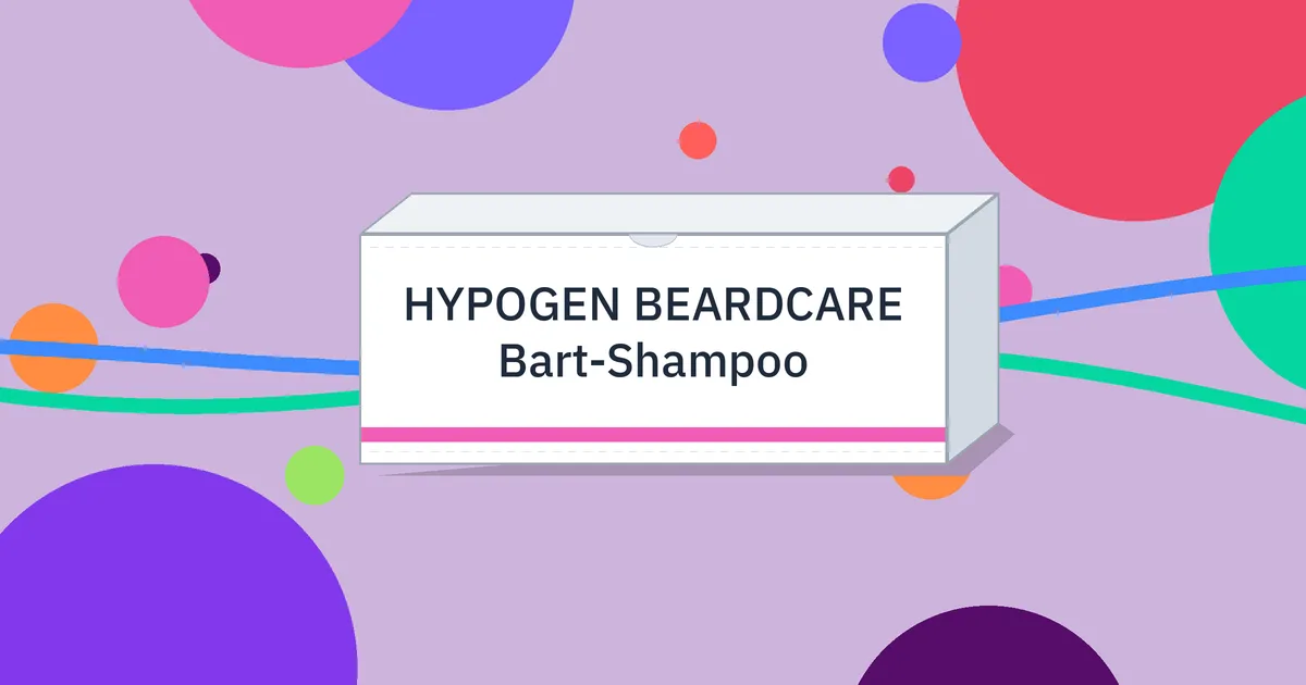 Symbolbild: Packung mit der Aufschrift HYPOGEN BEARDCARE Bart-Shampoo (PZN 19376966) – Verfügbarkeit und Bezug in Apotheken in Frankfurt am Main