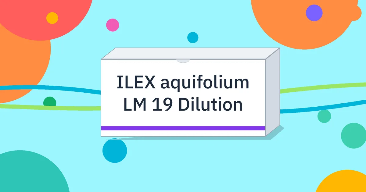 Symbolbild: Packung mit der Aufschrift ILEX aquifolium LM 19 Dilution (PZN 12912166) – Verfügbarkeit und Bezug in Apotheken in Frankfurt am Main