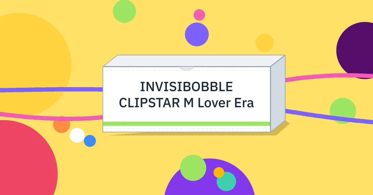 Symbolbild: Packung mit der Aufschrift INVISIBOBBLE CLIPSTAR M Lover Era (PZN 20383919) – Verfügbarkeit und Bezug in Apotheken in Frankfurt am Main