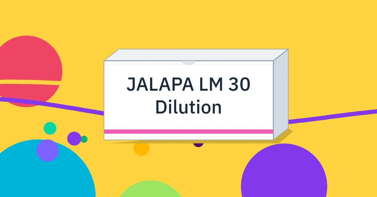 Symbolbild: Packung mit der Aufschrift JALAPA LM 30 Dilution (PZN 13562082) – Verfügbarkeit und Bezug in Apotheken in Frankfurt am Main