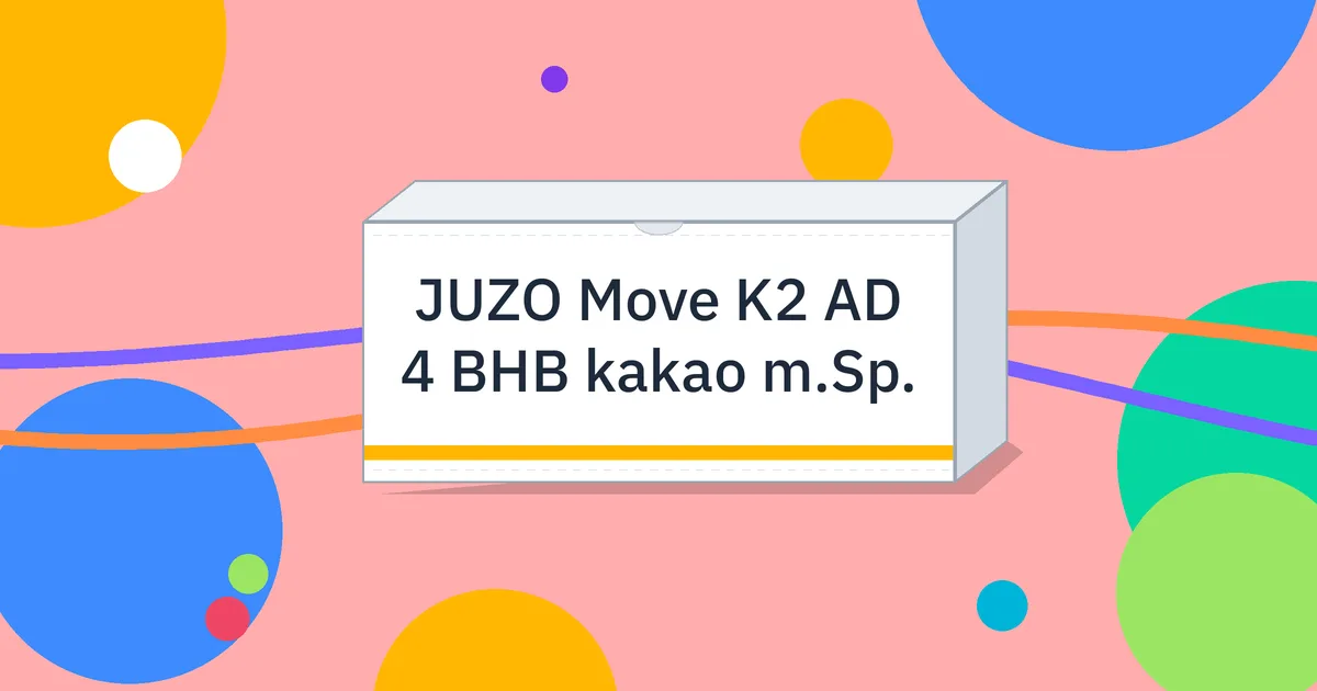 Symbolbild: Packung mit der Aufschrift JUZO Move K2 AD 4 BHB kakao m.Sp. (PZN 18539426) – Verfügbarkeit und Bezug in Apotheken in Frankfurt am Main