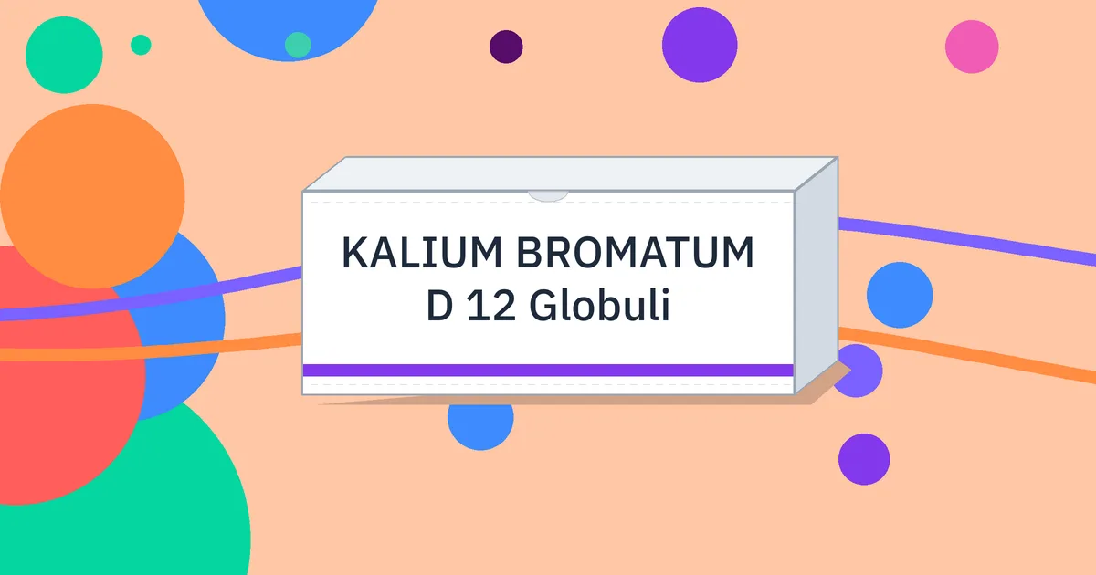 Symbolbild: Packung mit der Aufschrift KALIUM BROMATUM D 12 Globuli (PZN 02925423) – Verfügbarkeit und Bezug in Apotheken in Frankfurt am Main