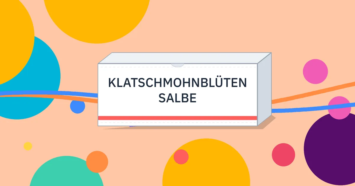 Symbolbild: Packung mit der Aufschrift KLATSCHMOHNBLÜTEN SALBE (PZN 18091747) – Verfügbarkeit und Bezug in Apotheken in Frankfurt am Main