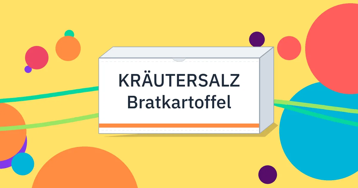 Symbolbild: Packung mit der Aufschrift KRÄUTERSALZ Bratkartoffel (PZN 05359266) – Verfügbarkeit und Bezug in Apotheken in Frankfurt am Main