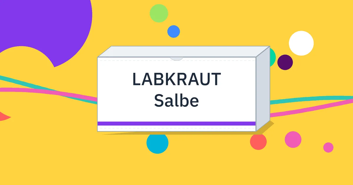 Symbolbild: Packung mit der Aufschrift LABKRAUT Salbe (PZN 03034169) – Verfügbarkeit und Bezug in Apotheken in Frankfurt am Main