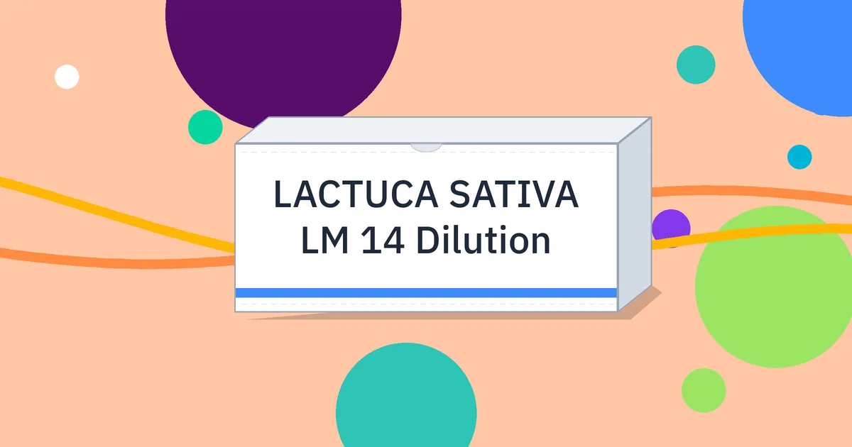 Symbolbild: Packung mit der Aufschrift LACTUCA SATIVA LM 14 Dilution (PZN 13521309) – Verfügbarkeit und Bezug in Apotheken in Frankfurt am Main
