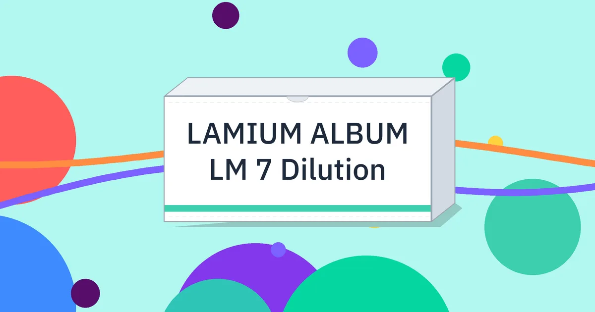 Symbolbild: Packung mit der Aufschrift LAMIUM ALBUM LM 7 Dilution (PZN 13521686) – Verfügbarkeit und Bezug in Apotheken in Frankfurt am Main