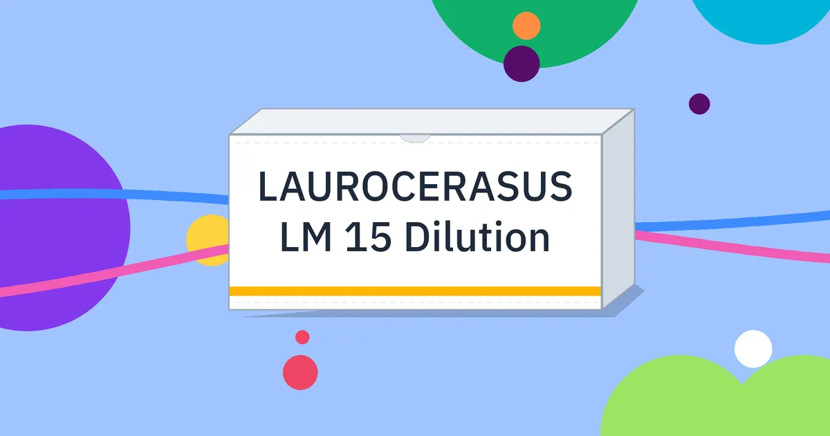 Symbolbild: Packung mit der Aufschrift LAUROCERASUS LM 15 Dilution (PZN 13524087) – Verfügbarkeit und Bezug in Apotheken in Frankfurt am Main