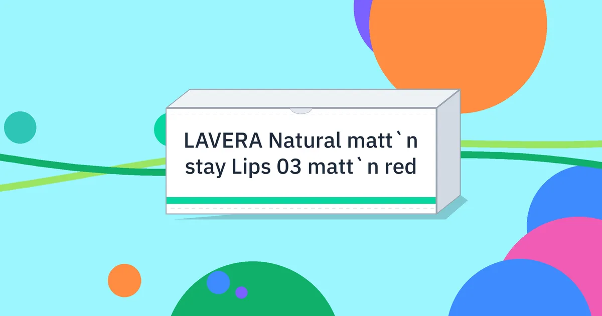 Symbolbild: Packung mit der Aufschrift LAVERA Natural matt`n stay Lips 03 matt`n red (PZN 13599292) – Verfügbarkeit und Bezug in Apotheken in Frankfurt am Main