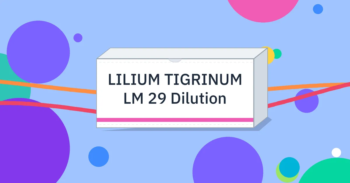 Symbolbild: Packung mit der Aufschrift LILIUM TIGRINUM LM 29 Dilution (PZN 12931287) – Verfügbarkeit und Bezug in Apotheken in Frankfurt am Main