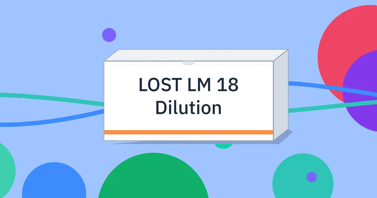 Symbolbild: Packung mit der Aufschrift LOST LM 18 Dilution (PZN 13536245) – Verfügbarkeit und Bezug in Apotheken in Frankfurt am Main
