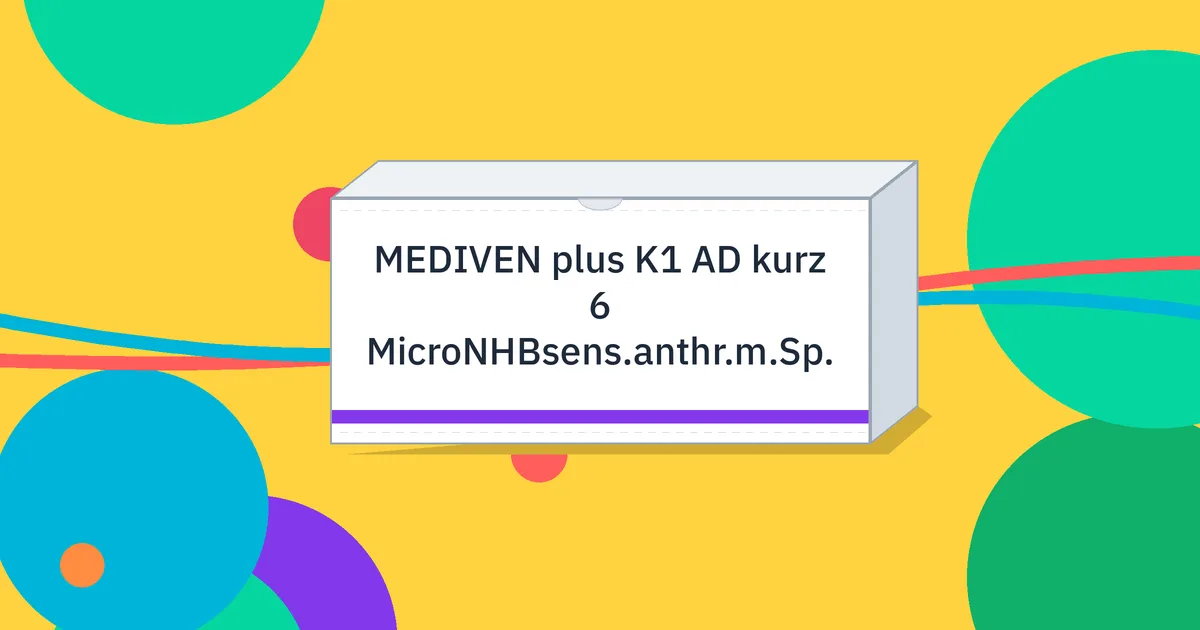 Symbolbild: Packung mit der Aufschrift MEDIVEN plus K1 AD kurz 6 MicroNHBsens.anthr.m.Sp. (PZN 15906344) – Verfügbarkeit und Bezug in Apotheken in Frankfurt am Main
