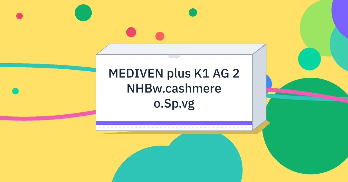 Symbolbild: Packung mit der Aufschrift MEDIVEN plus K1 AG 2 NHBw.cashmere o.Sp.vg (PZN 15923093) – Verfügbarkeit und Bezug in Apotheken in Frankfurt am Main