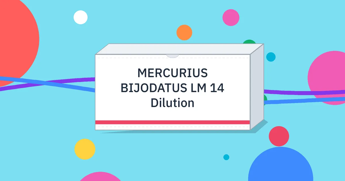 Symbolbild: Packung mit der Aufschrift MERCURIUS BIJODATUS LM 14 Dilution (PZN 12948649) – Verfügbarkeit und Bezug in Apotheken in Frankfurt am Main