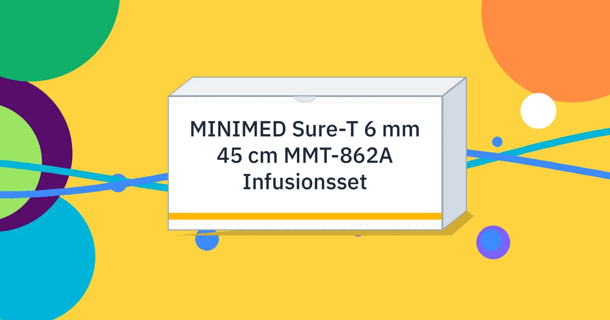 Symbolbild: Packung mit der Aufschrift MINIMED Sure-T 6 mm 45 cm MMT-862A Infusionsset (PZN 16759141) – Verfügbarkeit und Bezug in Apotheken in Frankfurt am Main
