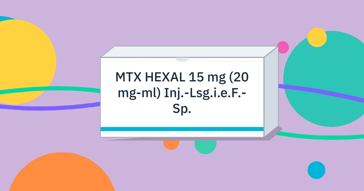Symbolbild: Packung mit der Aufschrift MTX HEXAL 15 mg (20 mg-ml) Inj.-Lsg.i.e.F.-Sp. (PZN 08410884) – Verfügbarkeit und Bezug in Apotheken in Frankfurt am Main