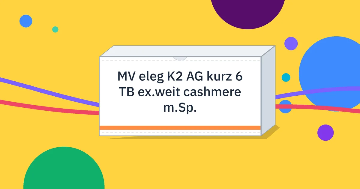 Symbolbild: Packung mit der Aufschrift MV eleg K2 AG kurz 6 TB ex.weit cashmere m.Sp. (PZN 15273643) – Verfügbarkeit und Bezug in Apotheken in Frankfurt am Main