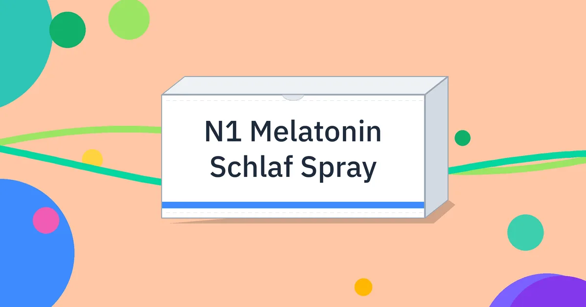 Symbolbild: Packung mit der Aufschrift N1 Melatonin Schlaf Spray (PZN 18379448) – Verfügbarkeit und Bezug in Apotheken in Frankfurt am Main