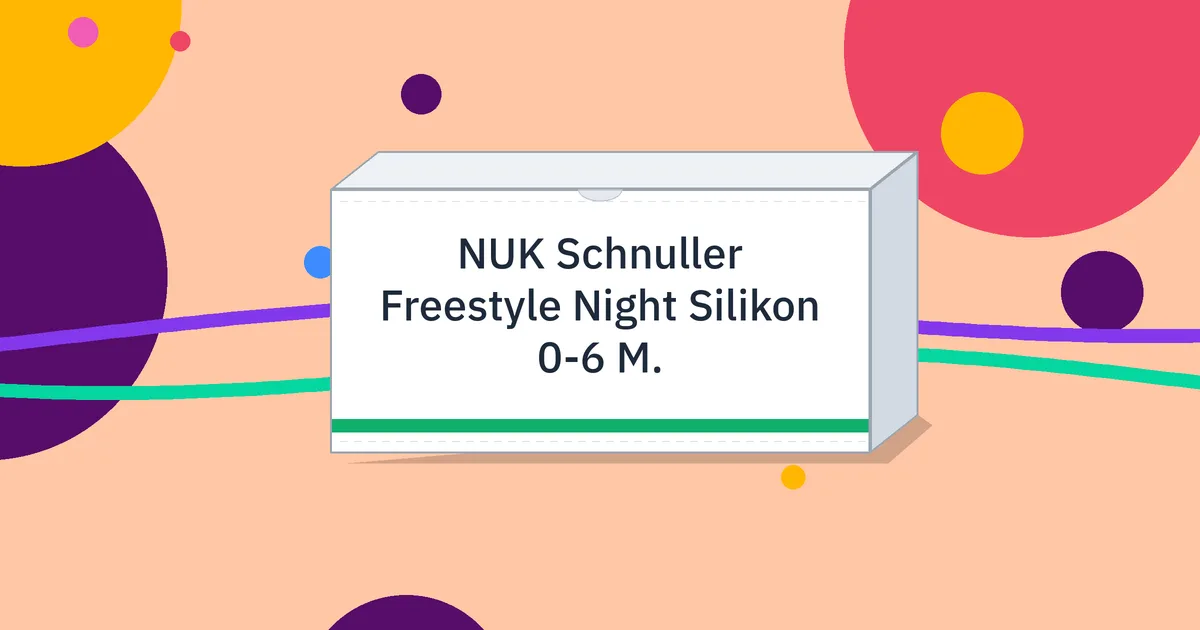 Symbolbild: Packung mit der Aufschrift NUK Schnuller Freestyle Night Silikon 0-6 M. (PZN 15870770) – Verfügbarkeit und Bezug in Apotheken in Frankfurt am Main