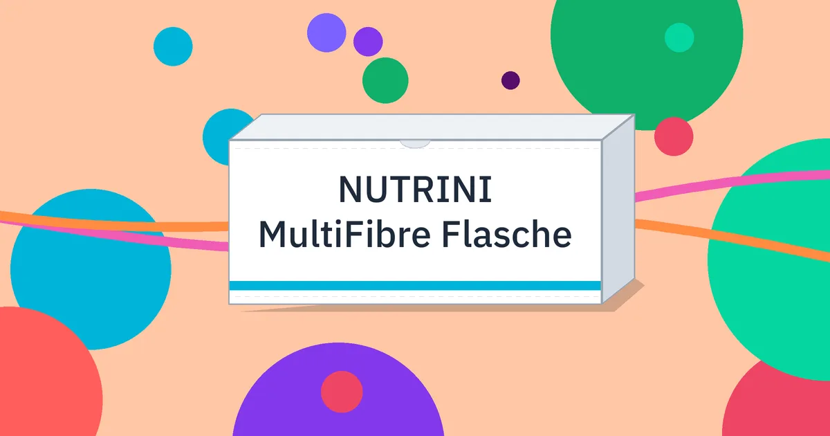 Symbolbild: Packung mit der Aufschrift NUTRINI MultiFibre Flasche (PZN 02132757) – Verfügbarkeit und Bezug in Apotheken in Frankfurt am Main