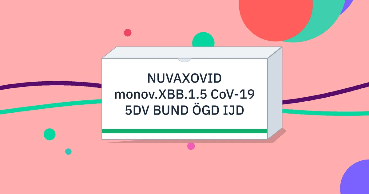 Symbolbild: Packung mit der Aufschrift NUVAXOVID monov.XBB.1.5 CoV-19 5DV BUND ÖGD IJD (PZN 19129908) – Verfügbarkeit und Bezug in Apotheken in Frankfurt am Main