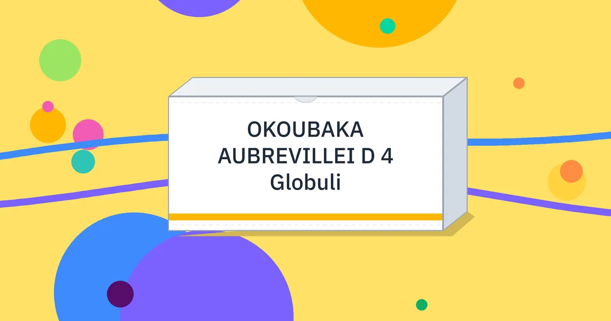 Symbolbild: Packung mit der Aufschrift OKOUBAKA AUBREVILLEI D 4 Globuli (PZN 13361975) – Verfügbarkeit und Bezug in Apotheken in Frankfurt am Main