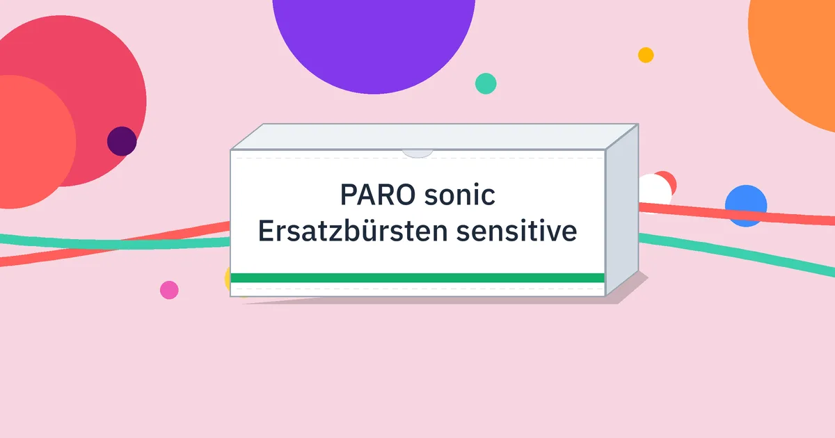 Symbolbild: Packung mit der Aufschrift PARO sonic Ersatzbürsten sensitive (PZN 17372378) – Verfügbarkeit und Bezug in Apotheken in Frankfurt am Main