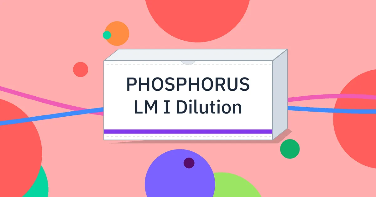 Symbolbild: Packung mit der Aufschrift PHOSPHORUS LM I Dilution (PZN 07248401) – Verfügbarkeit und Bezug in Apotheken in Frankfurt am Main