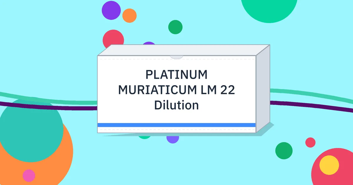 Symbolbild: Packung mit der Aufschrift PLATINUM MURIATICUM LM 22 Dilution (PZN 13648180) – Verfügbarkeit und Bezug in Apotheken in Frankfurt am Main
