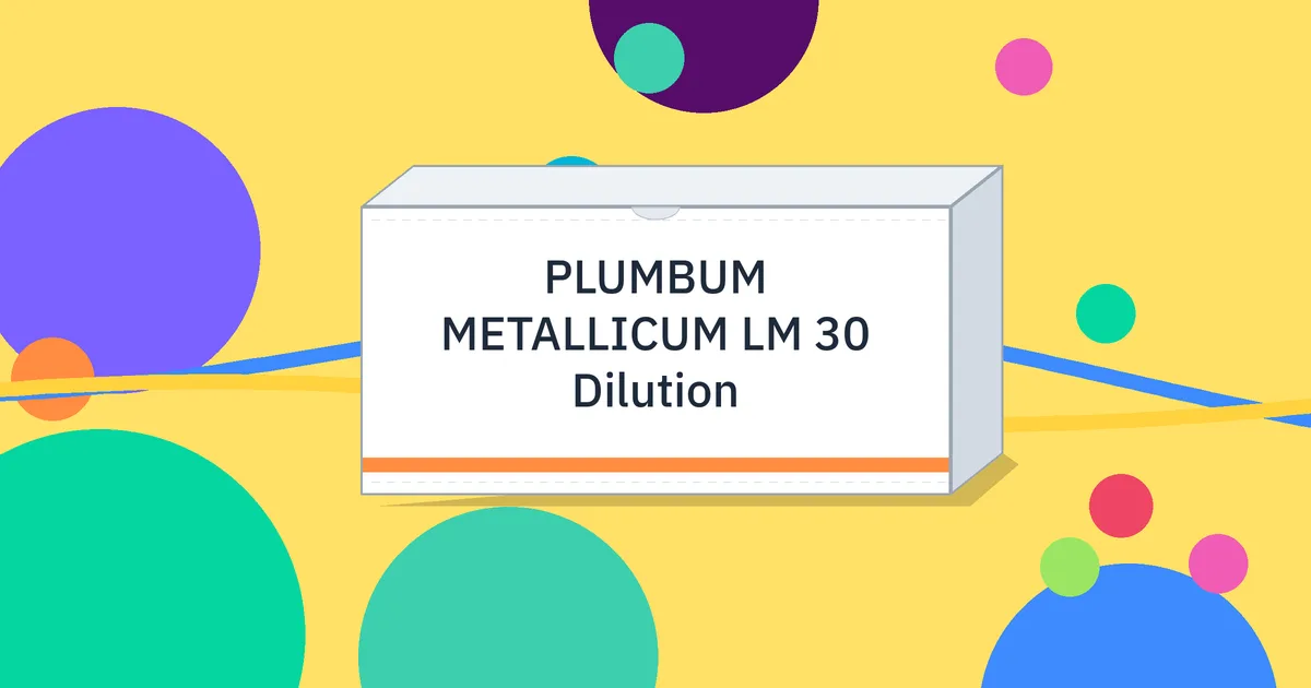 Symbolbild: Packung mit der Aufschrift PLUMBUM METALLICUM LM 30 Dilution (PZN 03505456) – Verfügbarkeit und Bezug in Apotheken in Frankfurt am Main