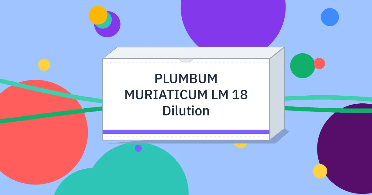 Symbolbild: Packung mit der Aufschrift PLUMBUM MURIATICUM LM 18 Dilution (PZN 13041638) – Verfügbarkeit und Bezug in Apotheken in Frankfurt am Main