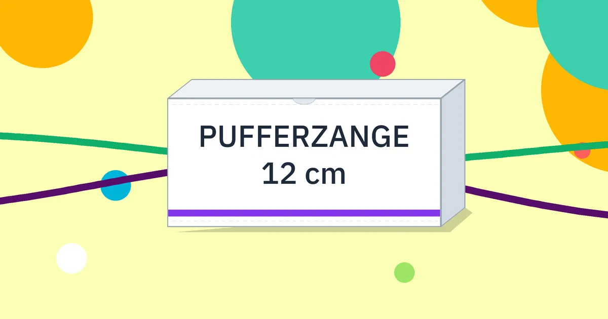 Symbolbild: Packung mit der Aufschrift PUFFERZANGE 12 cm (PZN 01504441) – Verfügbarkeit und Bezug in Apotheken in Frankfurt am Main
