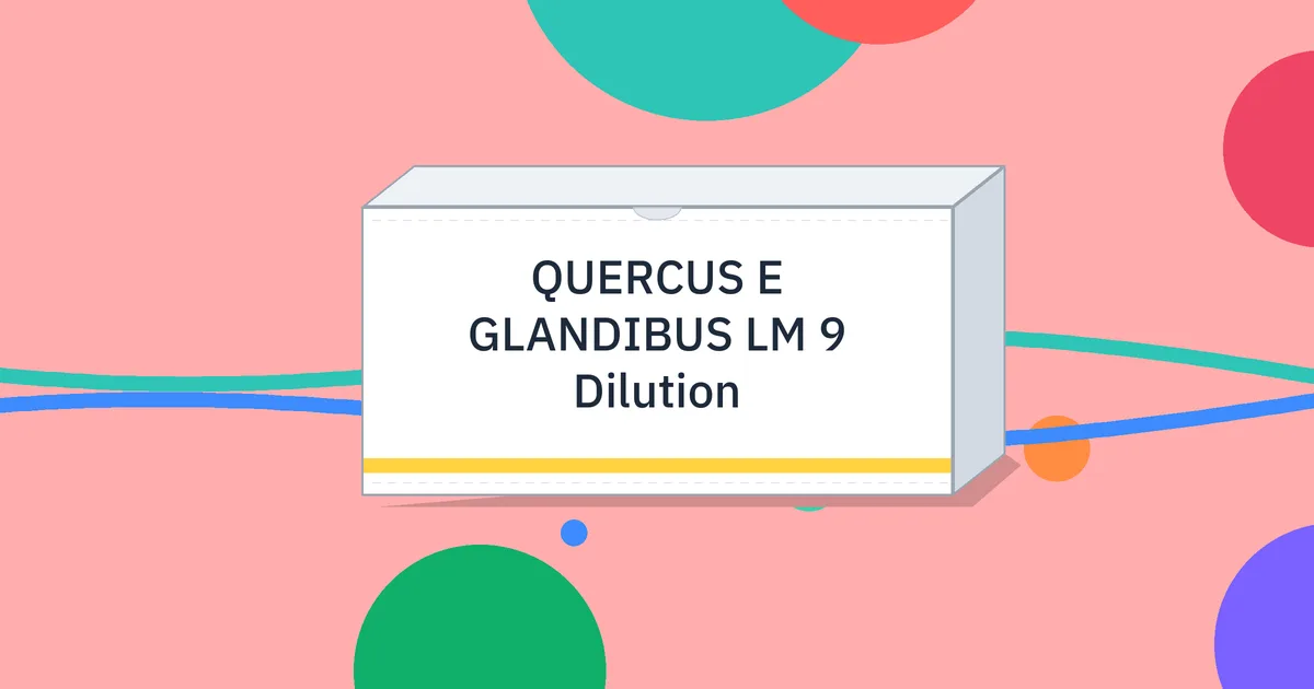 Symbolbild: Packung mit der Aufschrift QUERCUS E GLANDIBUS LM 9 Dilution (PZN 13674562) – Verfügbarkeit und Bezug in Apotheken in Frankfurt am Main