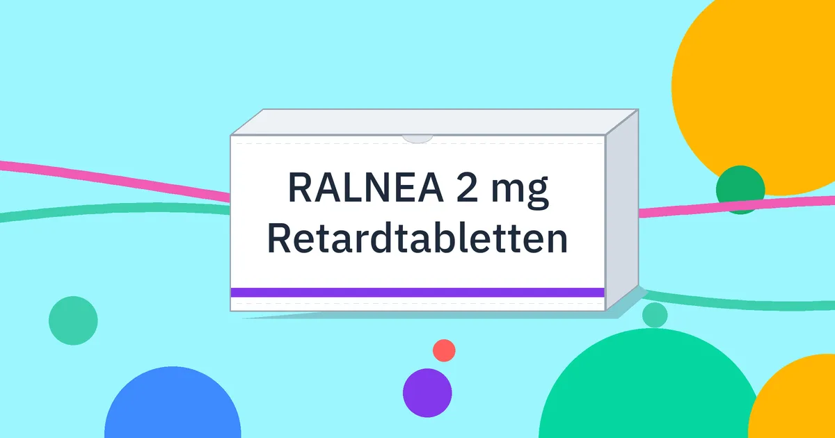 Symbolbild: Packung mit der Aufschrift RALNEA 2 mg Retardtabletten (PZN 08866414) – Verfügbarkeit und Bezug in Apotheken in Frankfurt am Main