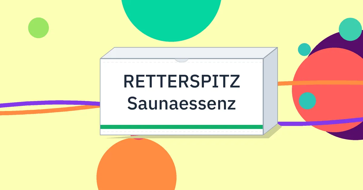 Symbolbild: Packung mit der Aufschrift RETTERSPITZ Saunaessenz (PZN 01886075) – Verfügbarkeit und Bezug in Apotheken in Frankfurt am Main
