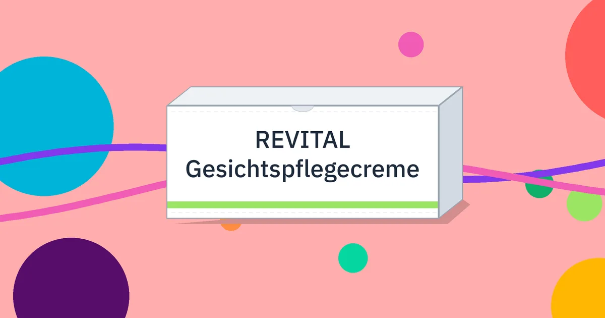Symbolbild: Packung mit der Aufschrift REVITAL Gesichtspflegecreme (PZN 16002337) – Verfügbarkeit und Bezug in Apotheken in Frankfurt am Main