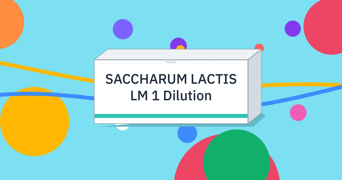 Symbolbild: Packung mit der Aufschrift SACCHARUM LACTIS LM 1 Dilution (PZN 13176580) – Verfügbarkeit und Bezug in Apotheken in Frankfurt am Main