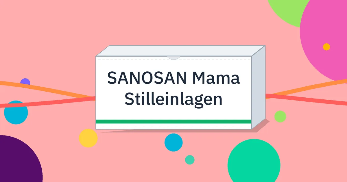 Symbolbild: Packung mit der Aufschrift SANOSAN Mama Stilleinlagen (PZN 16385410) – Verfügbarkeit und Bezug in Apotheken in Frankfurt am Main