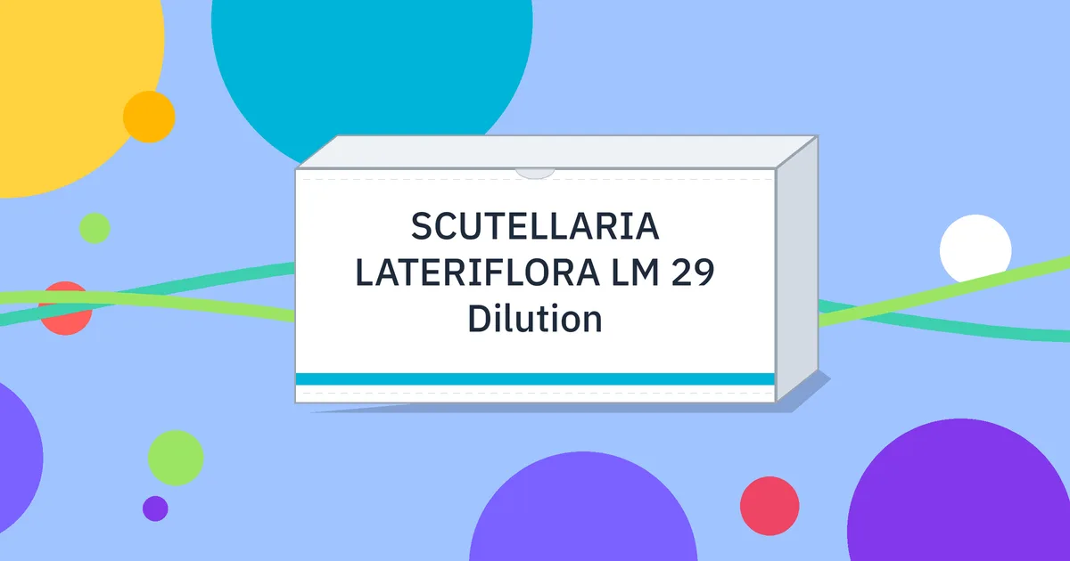 Symbolbild: Packung mit der Aufschrift SCUTELLARIA LATERIFLORA LM 29 Dilution (PZN 13185136) – Verfügbarkeit und Bezug in Apotheken in Frankfurt am Main