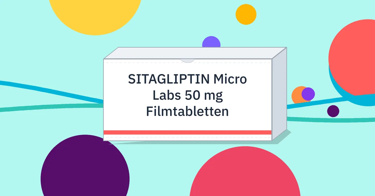 Symbolbild: Packung mit der Aufschrift SITAGLIPTIN Micro Labs 50 mg Filmtabletten (PZN 19395171) – Verfügbarkeit und Bezug in Apotheken in Frankfurt am Main