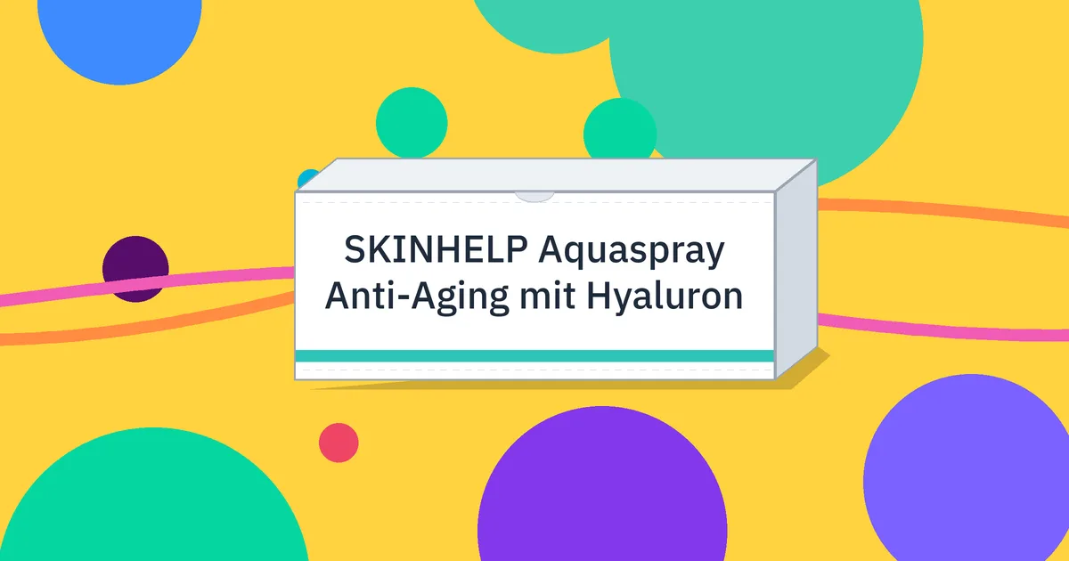 Symbolbild: Packung mit der Aufschrift SKINHELP Aquaspray Anti-Aging mit Hyaluron (PZN 10825919) – Verfügbarkeit und Bezug in Apotheken in Frankfurt am Main