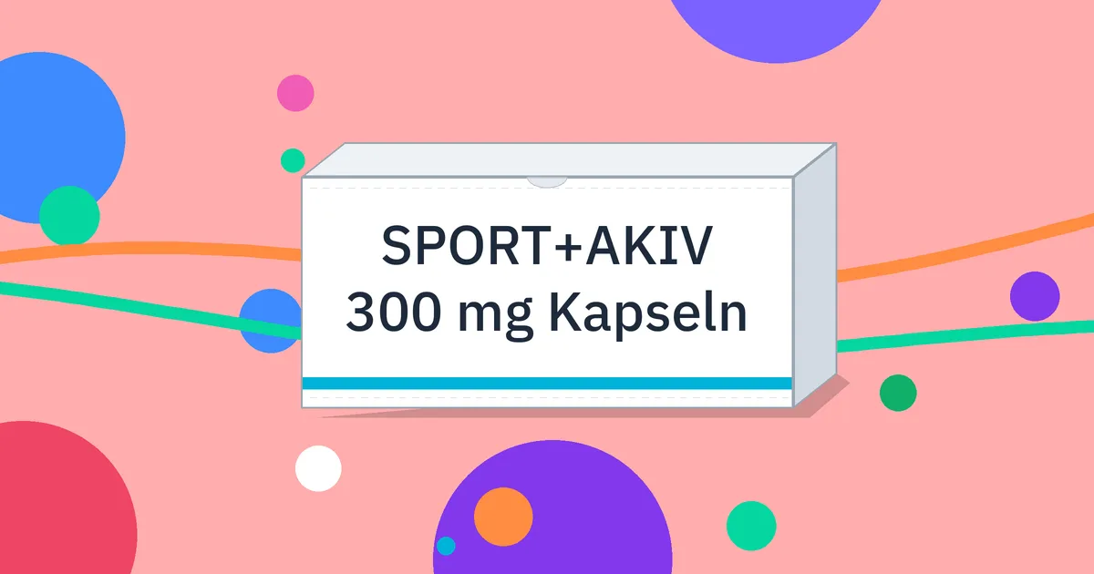 Symbolbild: Packung mit der Aufschrift SPORT+AKIV 300 mg Kapseln (PZN 10296800) – Verfügbarkeit und Bezug in Apotheken in Frankfurt am Main