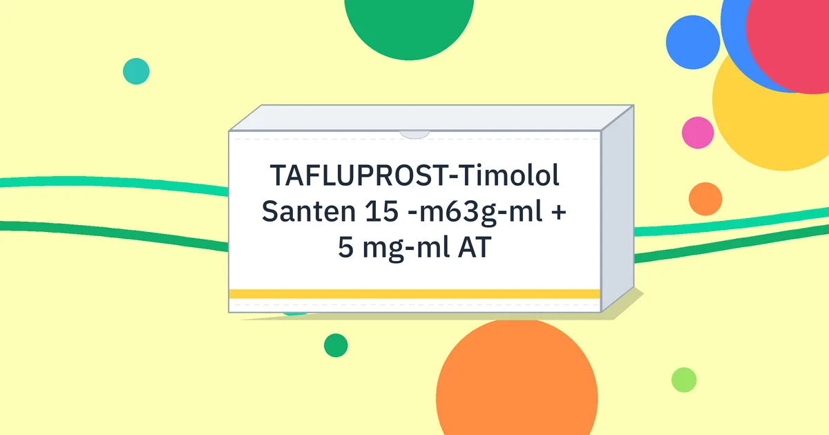 Symbolbild: Packung mit der Aufschrift TAFLUPROST-Timolol Santen 15 -m63g-ml + 5 mg-ml AT (PZN 19470470) – Verfügbarkeit und Bezug in Apotheken in Frankfurt am Main
