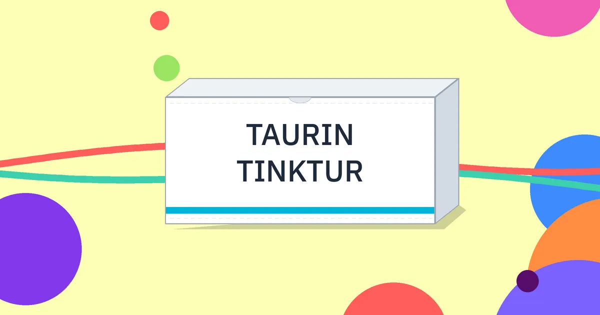 Symbolbild: Packung mit der Aufschrift TAURIN TINKTUR (PZN 18217970) – Verfügbarkeit und Bezug in Apotheken in Frankfurt am Main