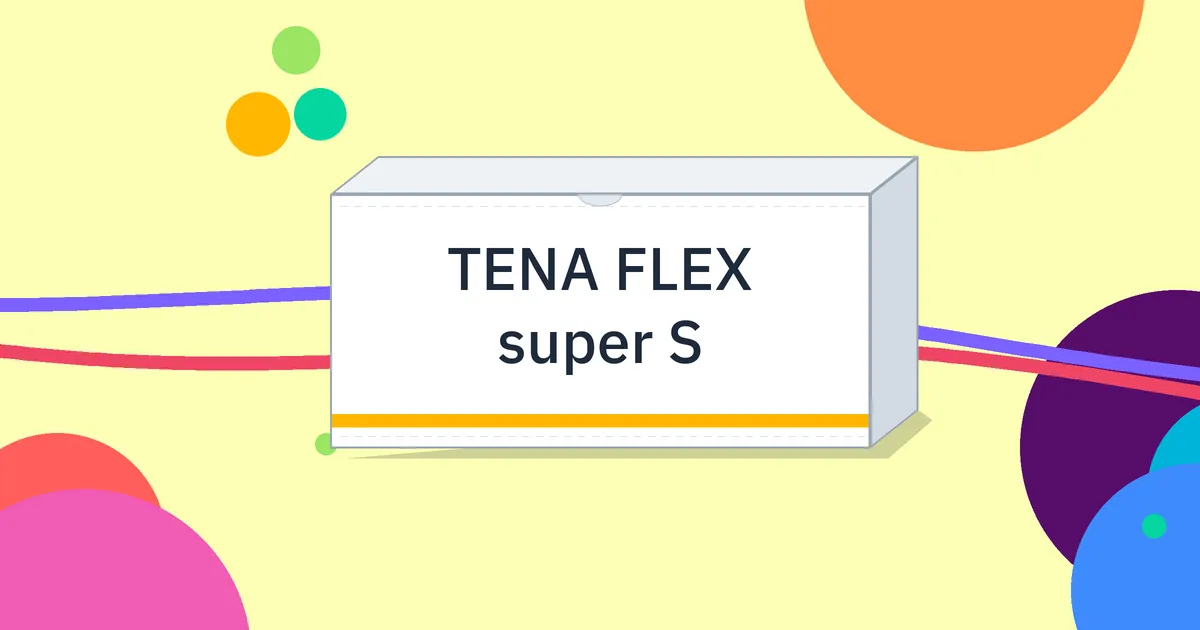 Symbolbild: Packung mit der Aufschrift TENA FLEX super S (PZN 00183199) – Verfügbarkeit und Bezug in Apotheken in Frankfurt am Main
