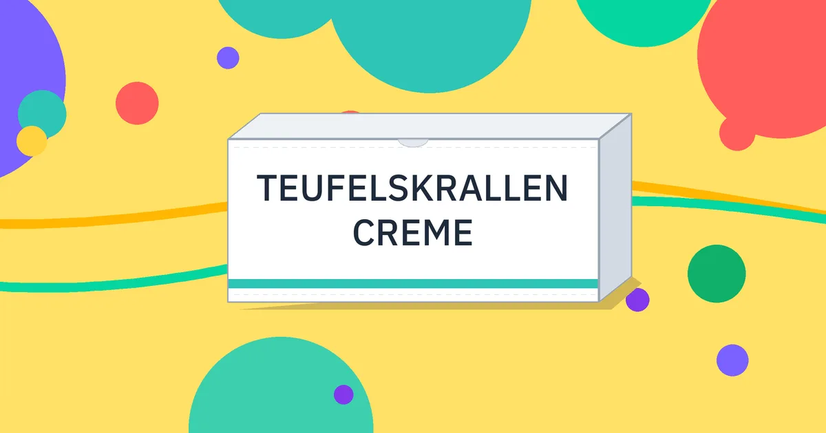 Symbolbild: Packung mit der Aufschrift TEUFELSKRALLEN CREME (PZN 11349160) – Verfügbarkeit und Bezug in Apotheken in Frankfurt am Main